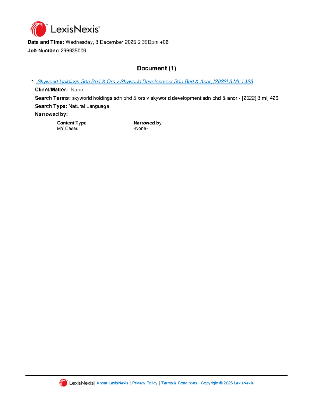Skyworld Holdings Sdn Bhd & Ors v Skyworld Development Sdn Bhd: Case ...