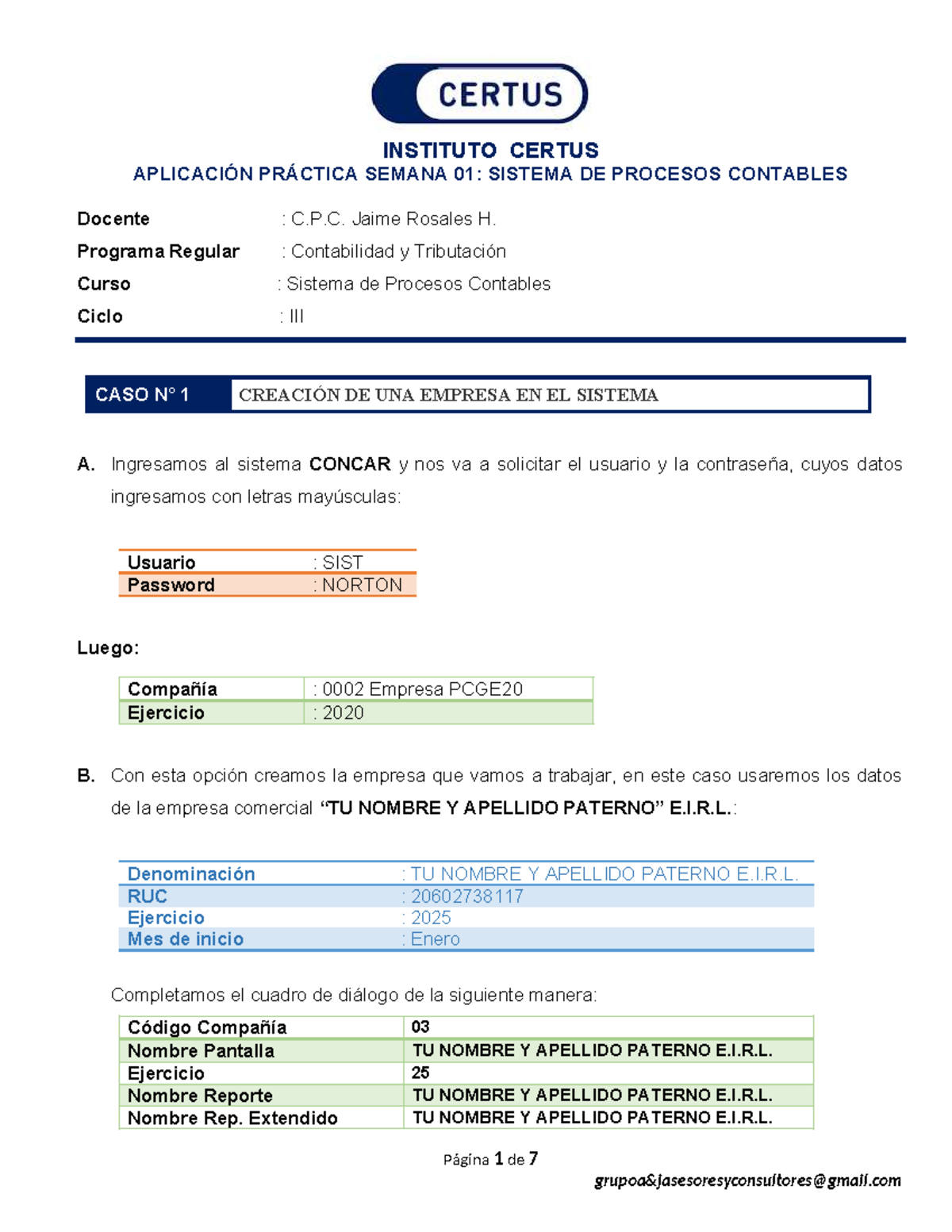 Aplicación Práctica Semana 01: Sistema de Procesos Contables - CONCAR ...