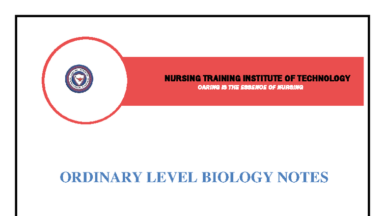 NURSING 101: Human Biology Notes - Characteristics of Living Organisms ...