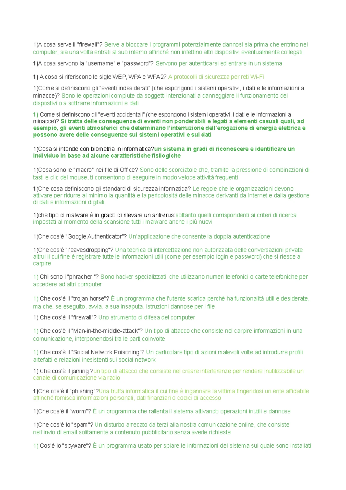 Modulo 7 - MODULO!7! ! A cosa serve il seguente riquadro? A inserire il ...