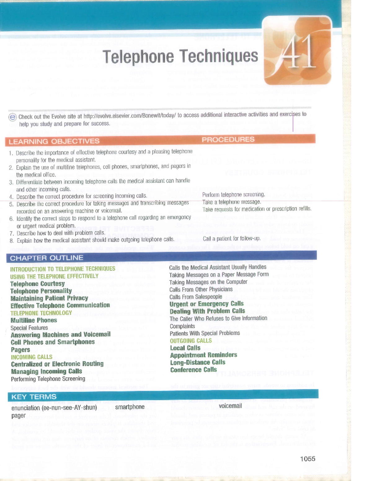 Chapter 41: Effective Telephone Techniques for Communication - Studocu