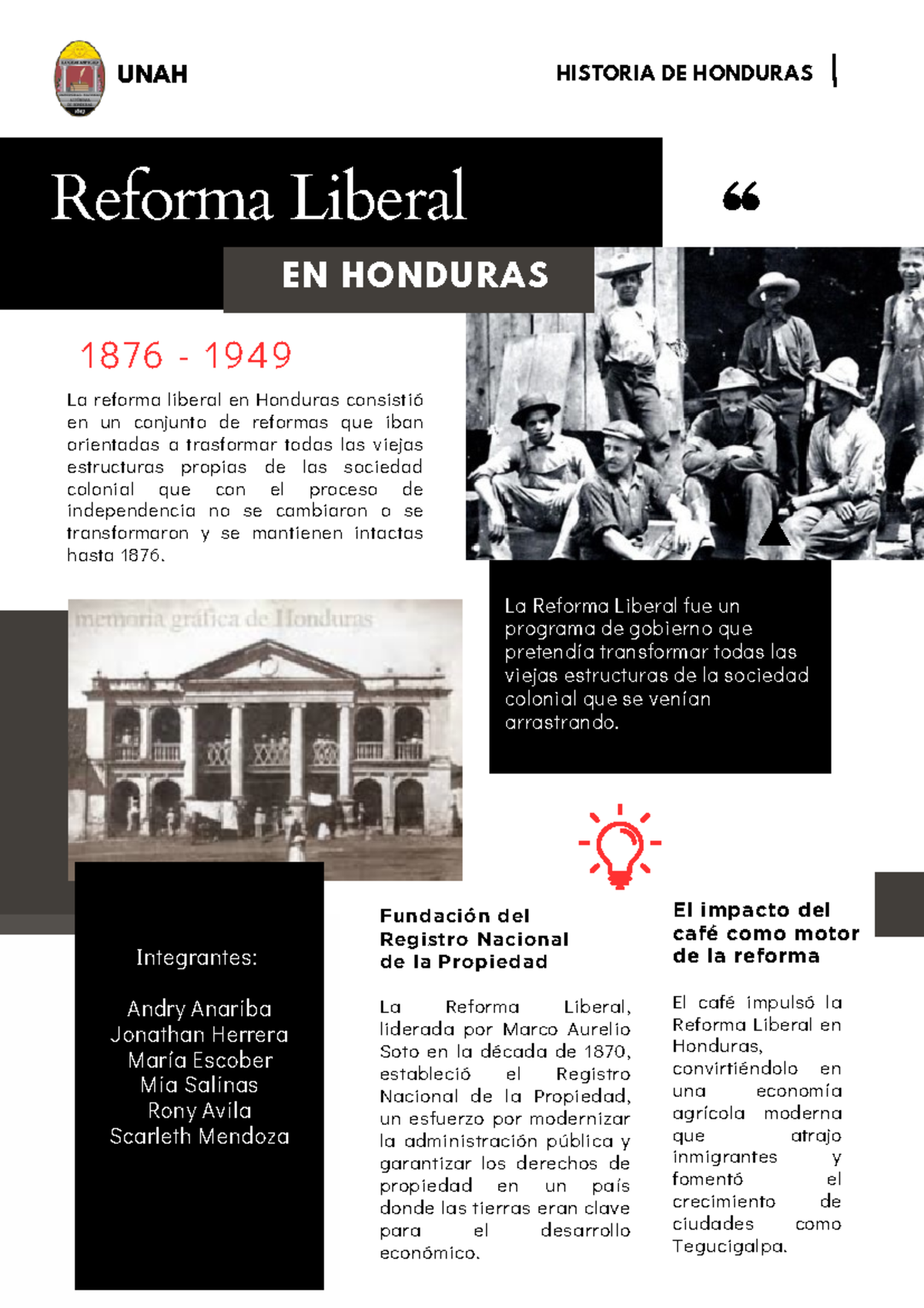 Reforma Liberal en Honduras - Grupo 3 - HH - Análisis y Aportes - Studocu