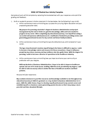 SNHU 107 Project - ASSIGNMENT - SNHU 107 Project Template Academic ...