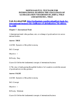 Chapter 3 test bank 7 - quiz - International Business: The Challenges ...
