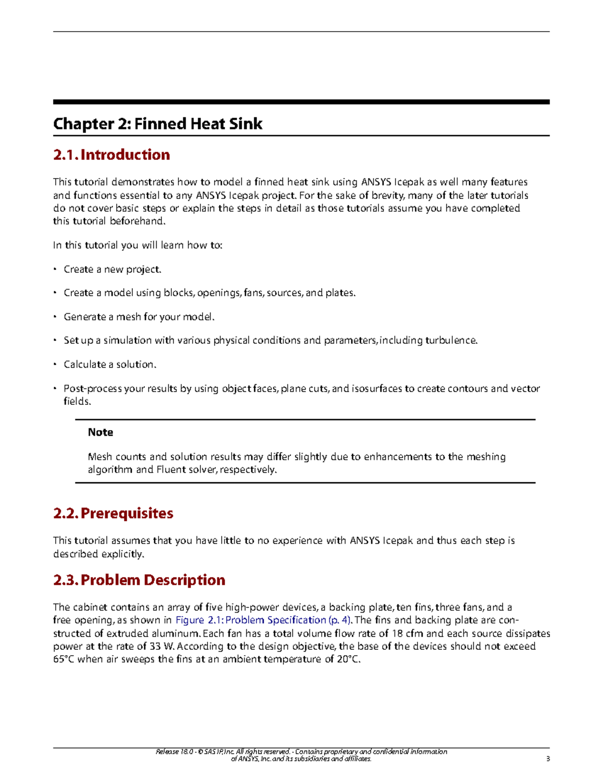ANSYS Icepak Tutorial - Chapter 2: Modeling a Finned Heat Sink - Studocu