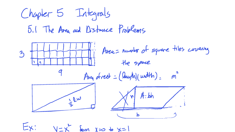 Calculus With Analytic Geometry - MATH 20A - Chapter 5 Integrals 5 The ...