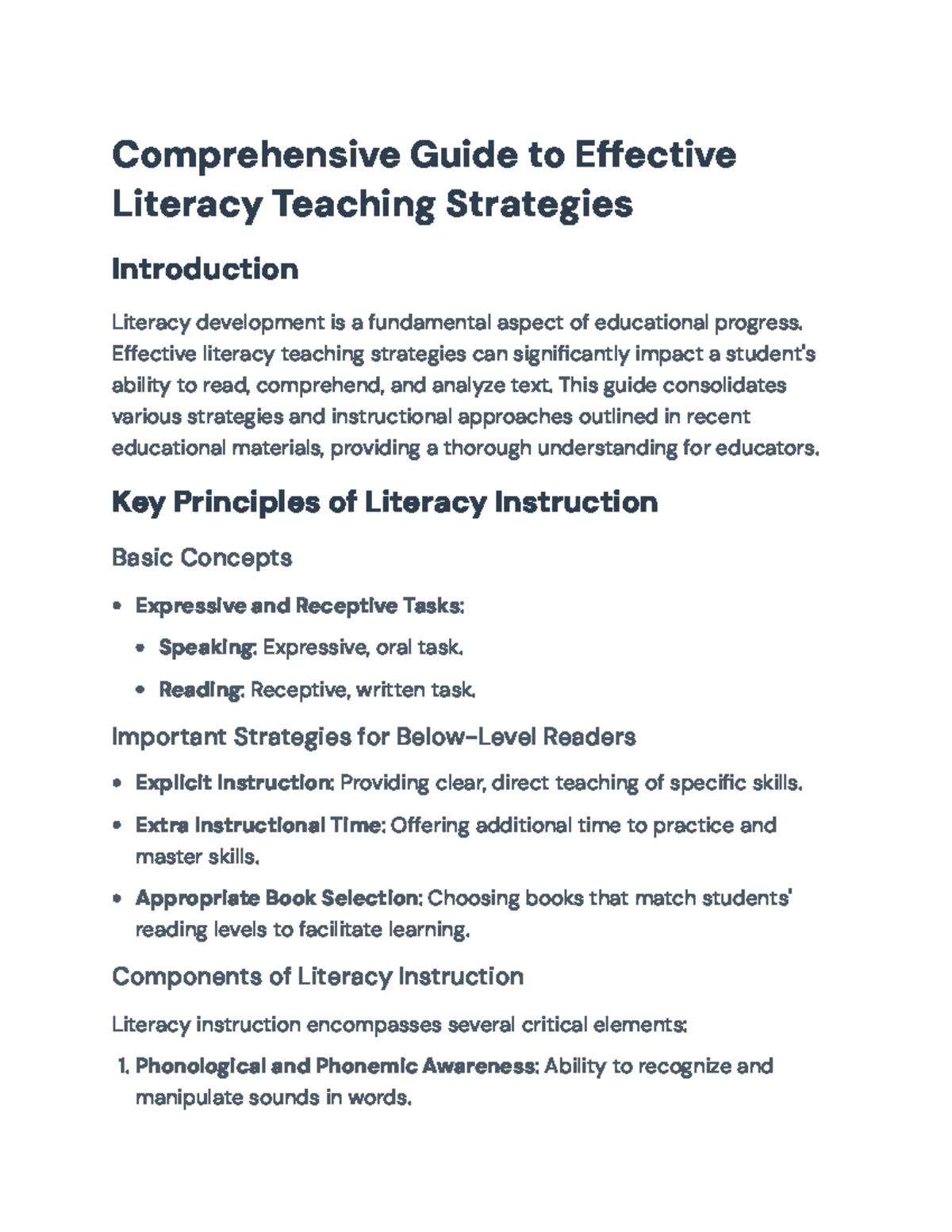 Comprehensive Guide to Effective Literacy Teaching Strategies ...