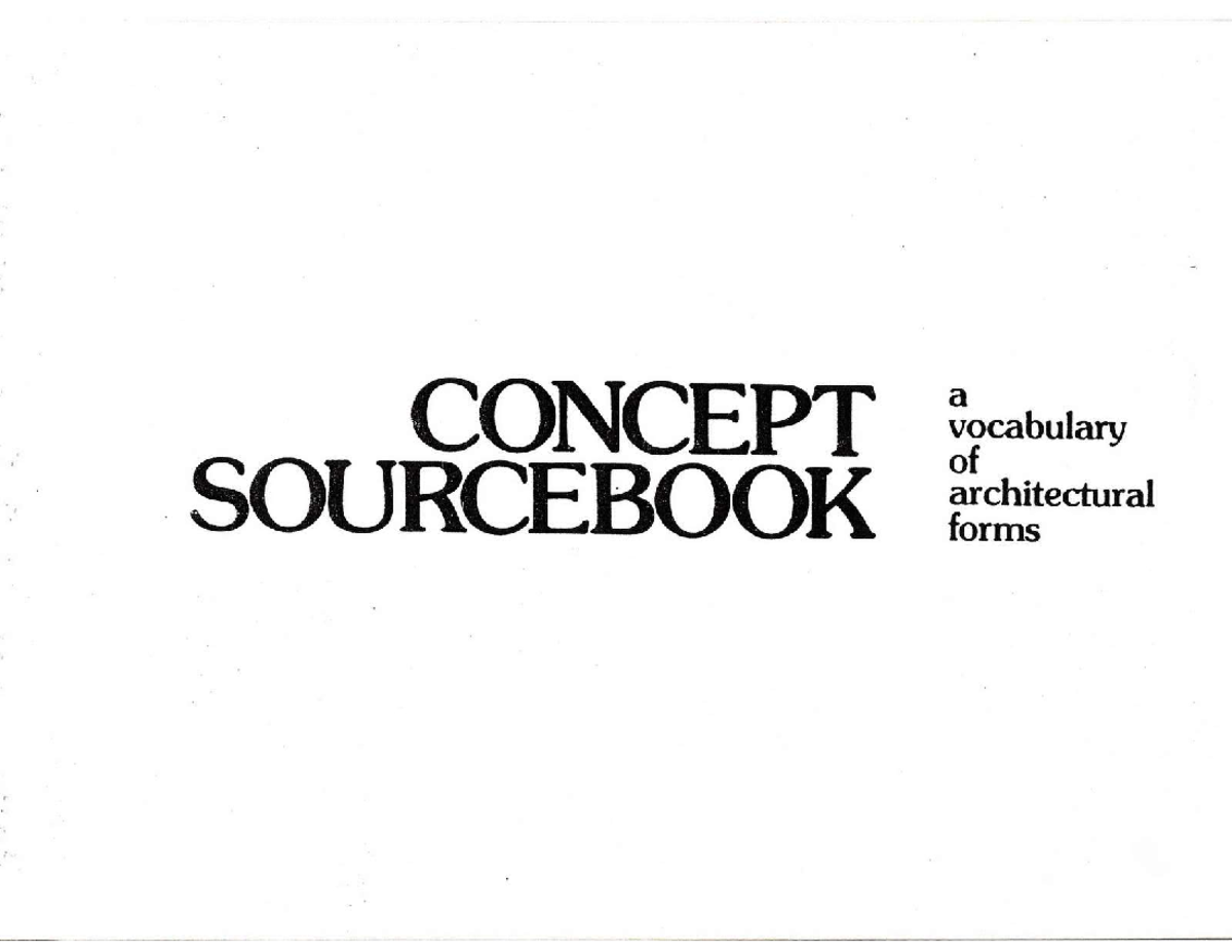 Architectural Forms Sourcebook: Concepts and Functional Grouping - Studocu