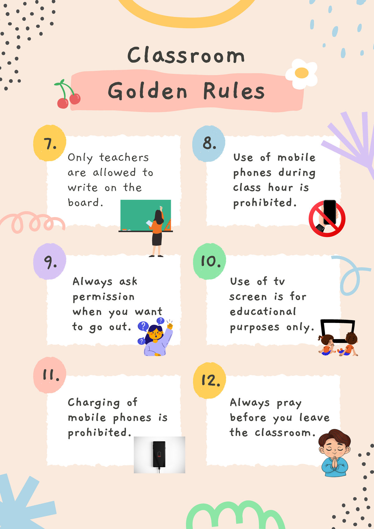 Playful Classroom Golden Rules Poster 20241206 155044 0000 - Physical ...