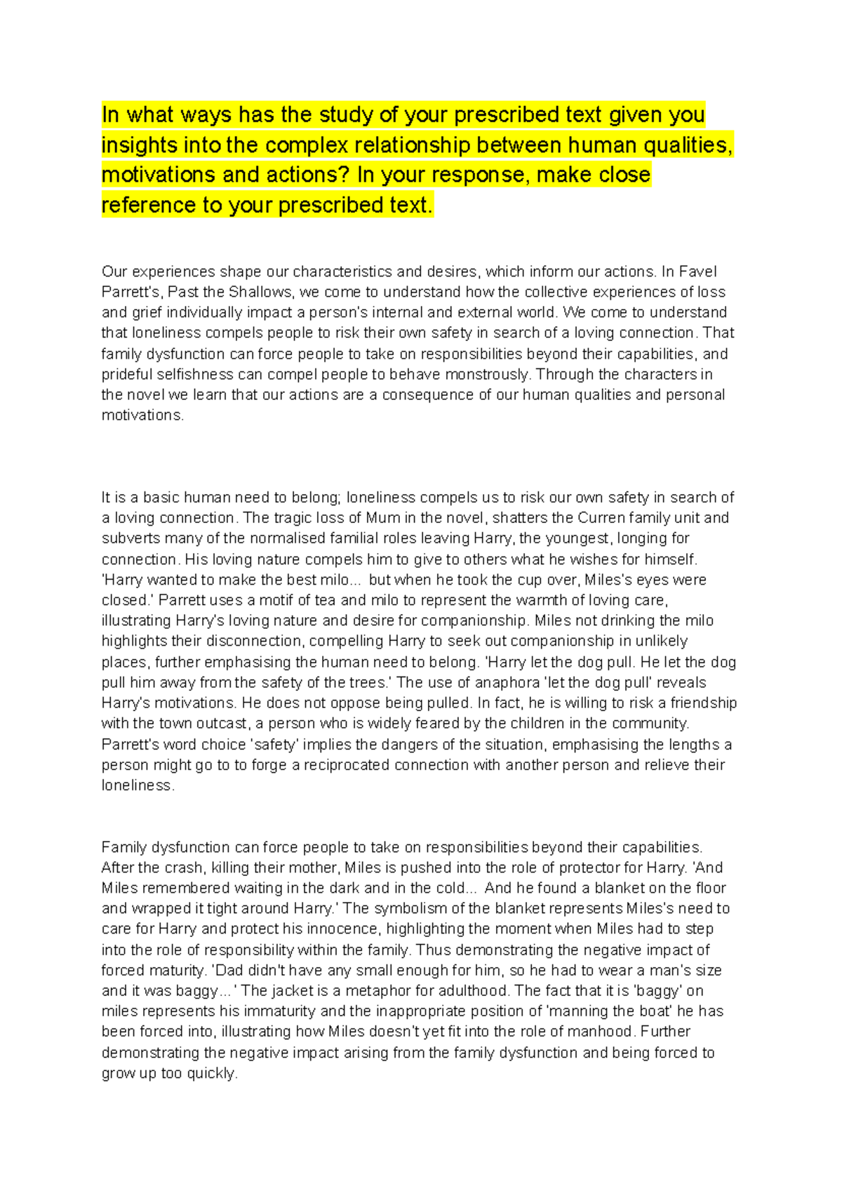 Exploring Human Qualities and Motivations in Favel Past the Shallows ...