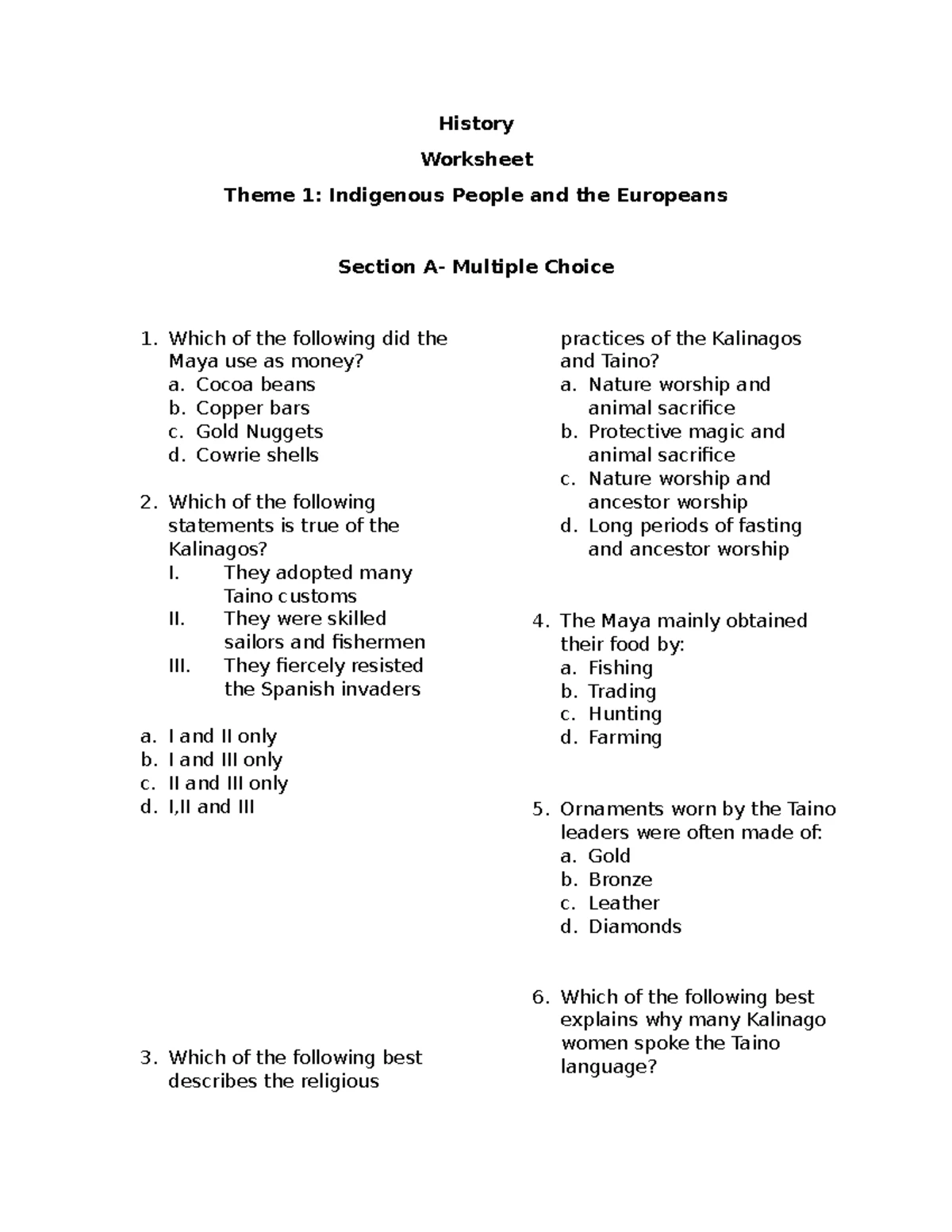 CSEC History Guide - CSEC HISTORY RESOURCE GUIDE Key primary and ...