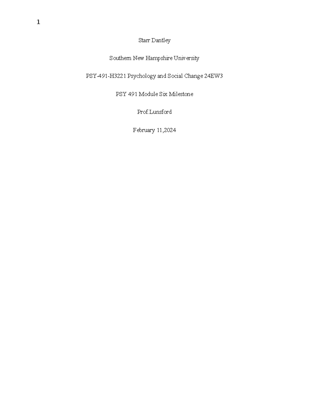 PSY 491 Module Six Milestone: Growth vs. Fixed Mindset Analysis - Studocu