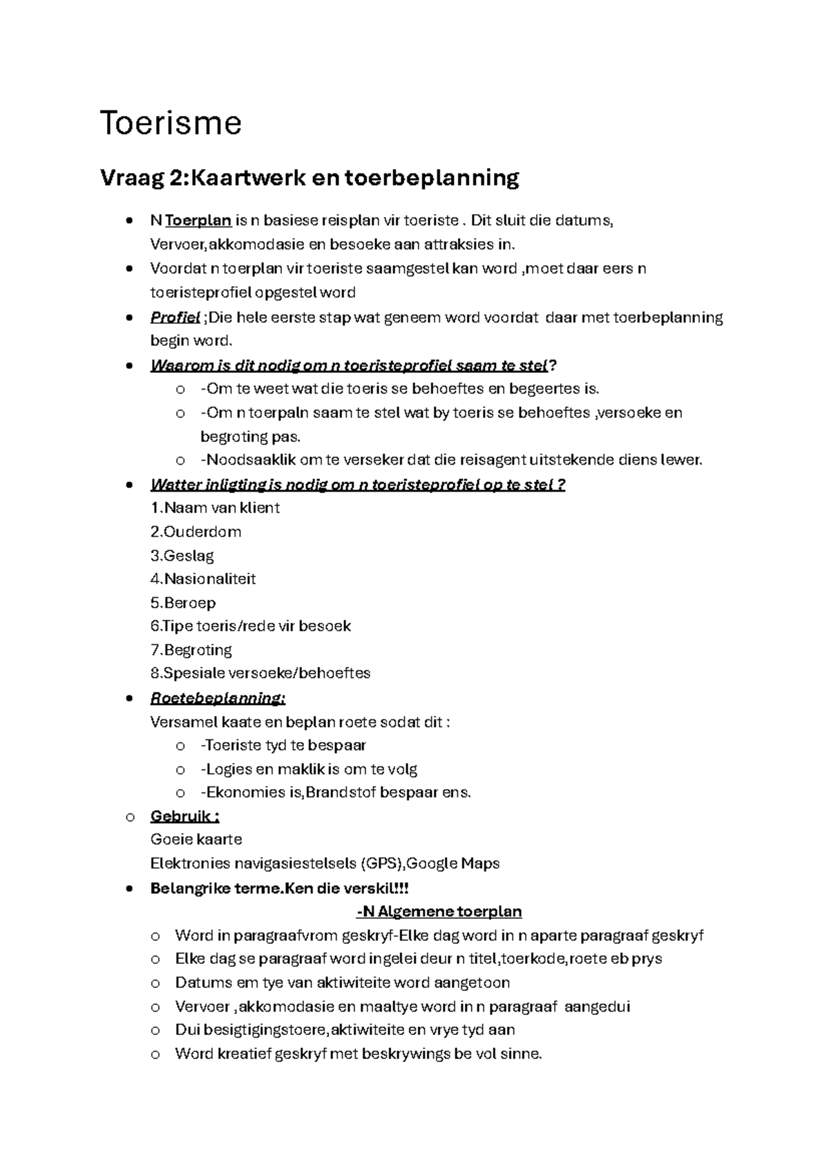 Toerisme en Toerbeplanning: Belangrike Aspekte van Reisverskaffing ...