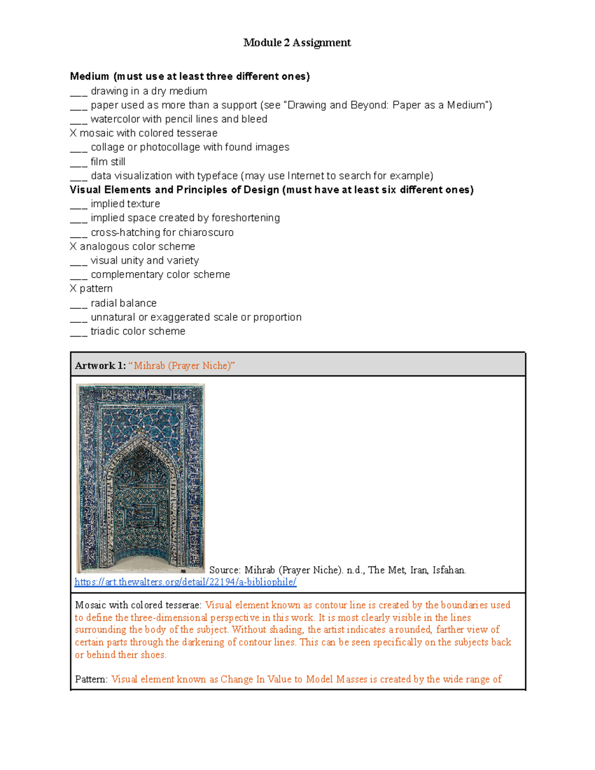Module 2 Assignment - Medium (must use at least three different ones ...