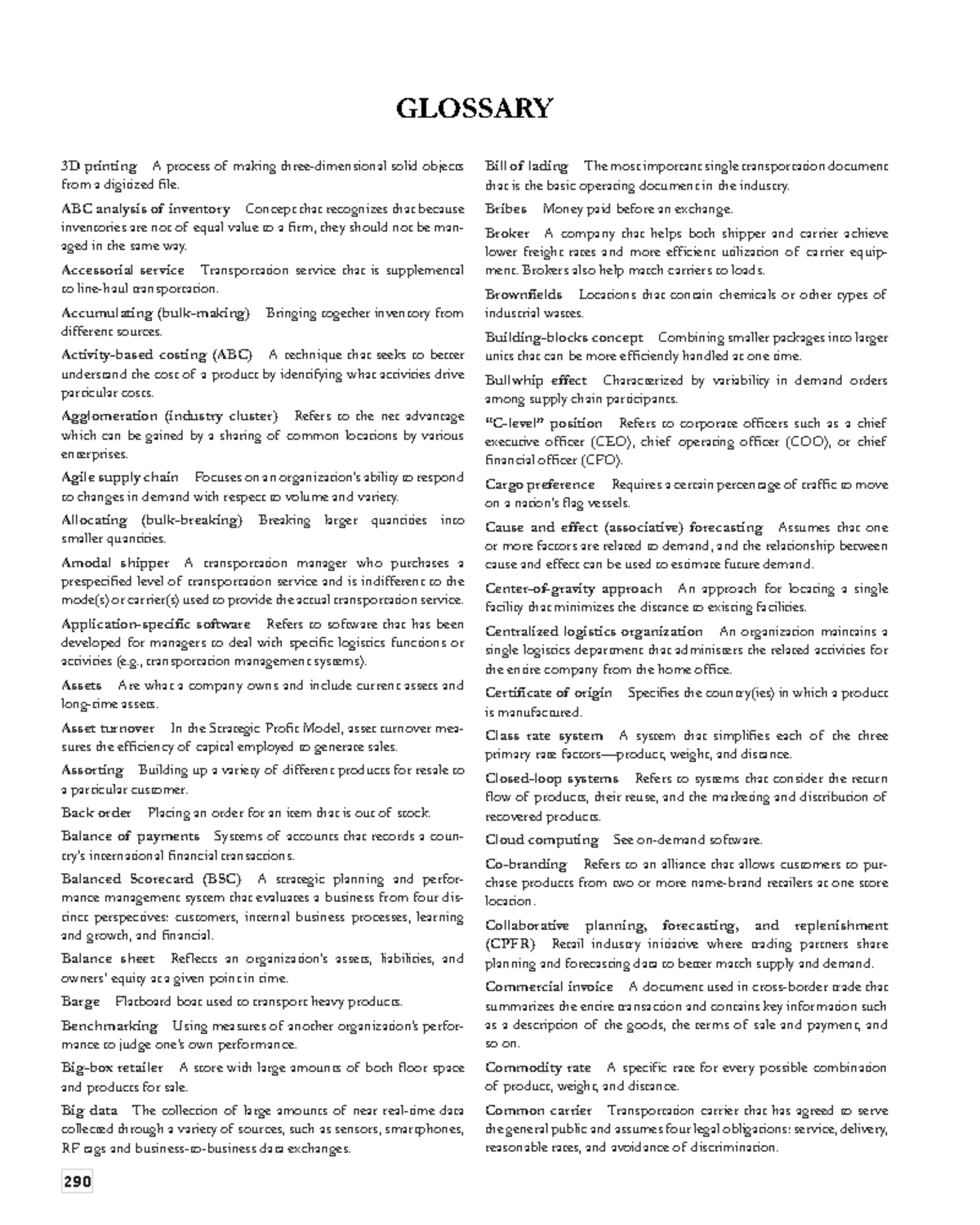 Glossary - 290 3D printing A process of making three-dimensional solid ...
