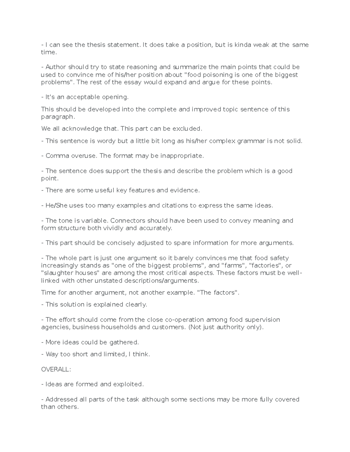 Article Summary For Academic writing - I can see the thesis statement ...