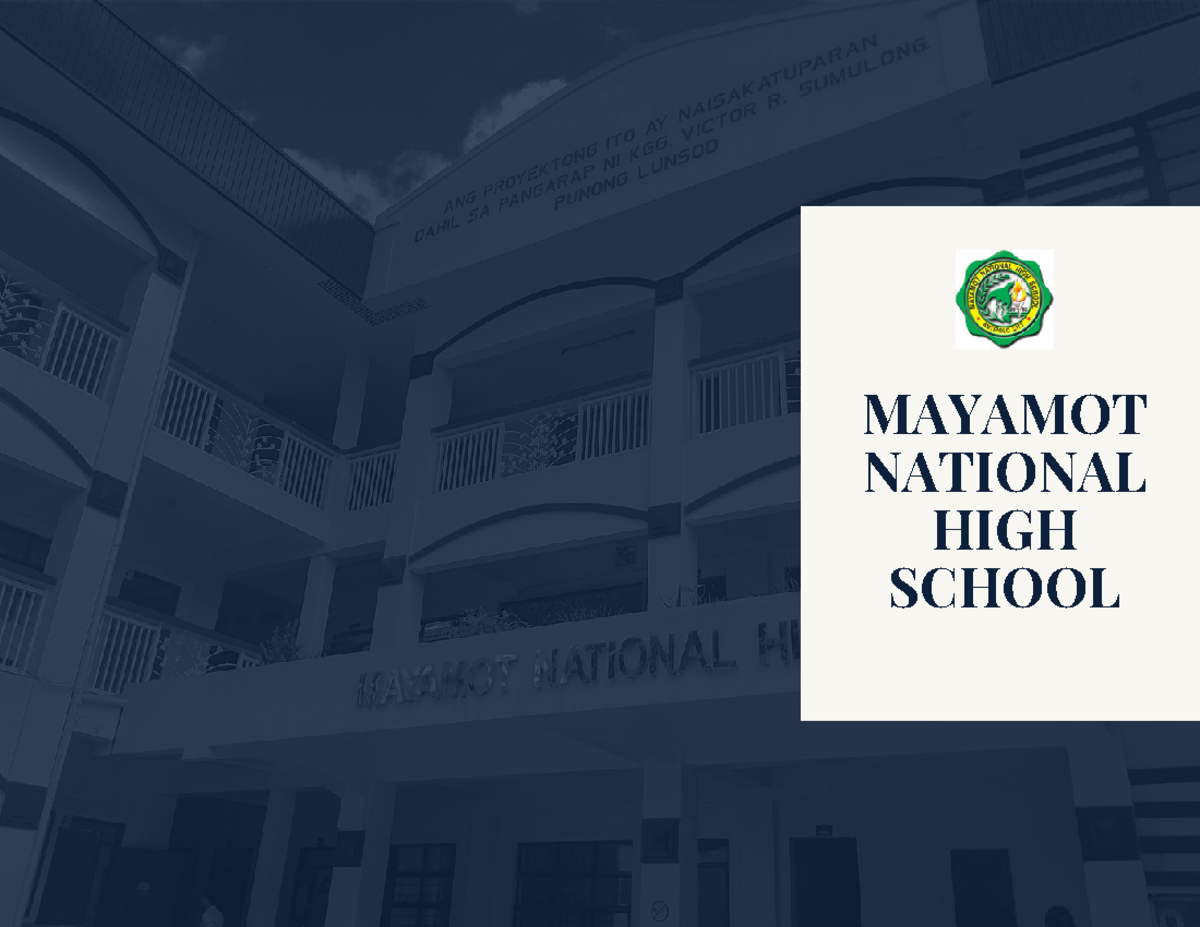 Mayamot National High School Logo
