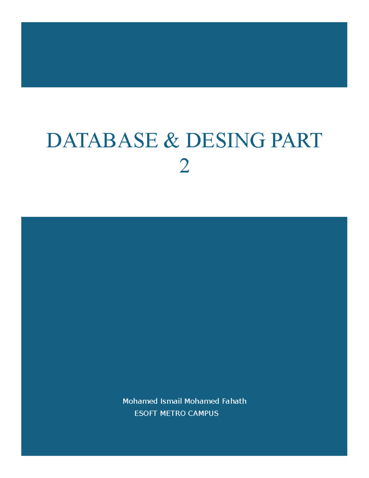 Unit 04: Database Design Development - FoodHub Company Assignment - Studocu