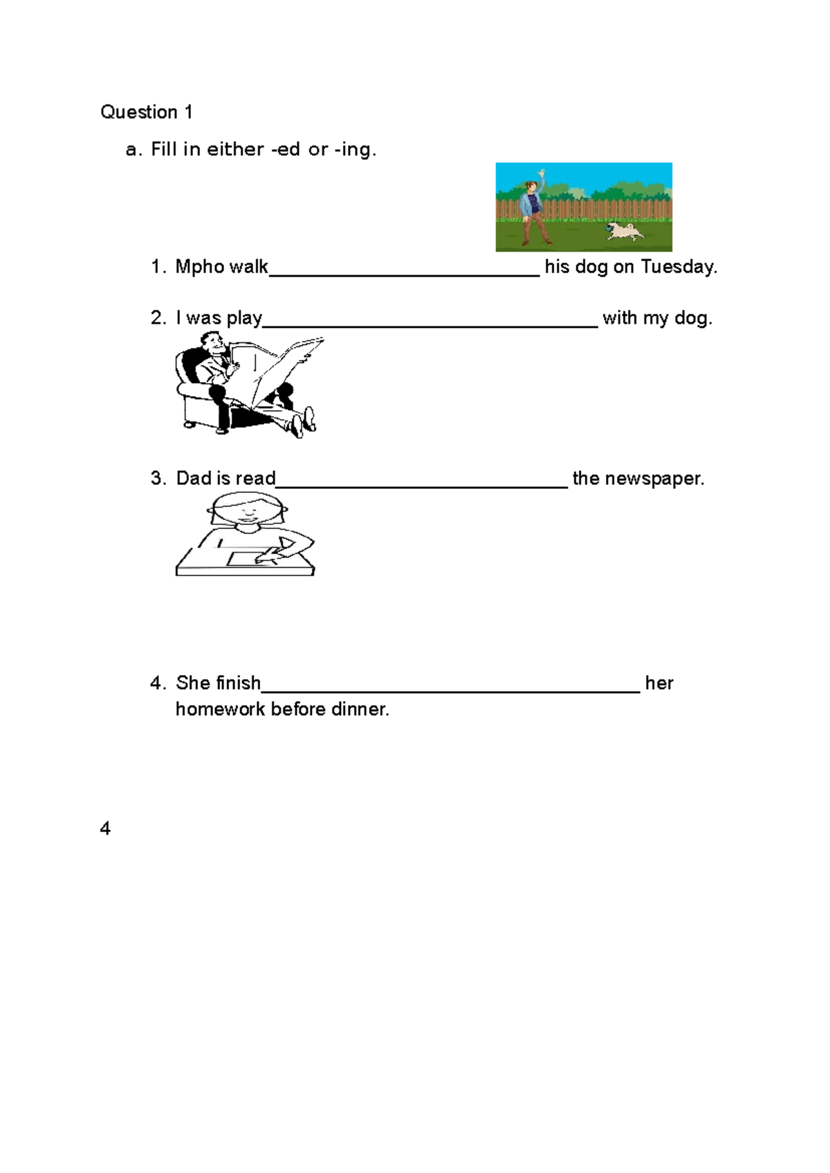 Grade 2 English FAL Writing Exercises 2025 - Studocu