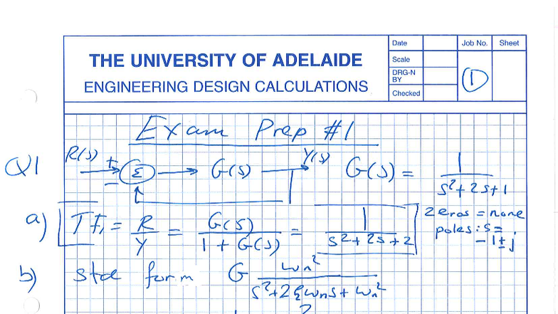 ENGG 1XX Engineering Design Calculations Exam Prep #1 Answers - Studocu