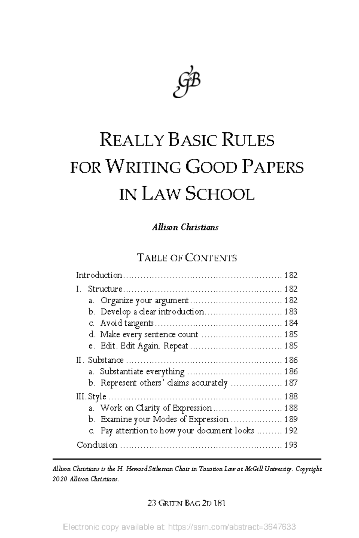 Basic Rules for Writing Good Papers in Law School (LAW 101) - Studocu
