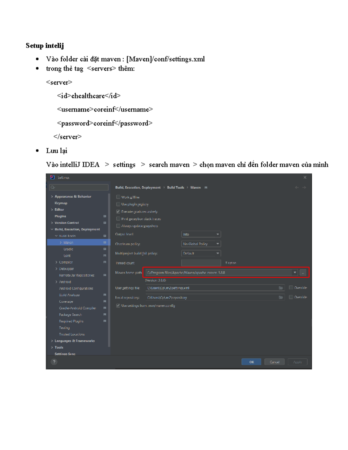 Hướng dẫn Setup IntelliJ với Maven và Ant cho Dự án Sy0003 - Studocu