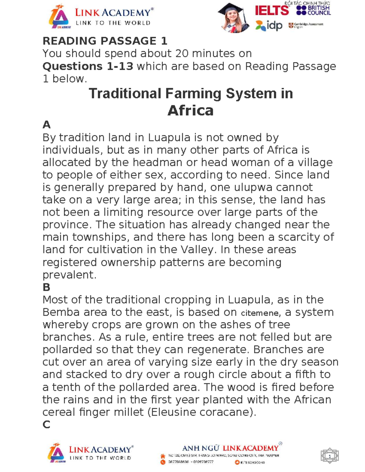 Traditional Farming Systems in Africa: Insights from Luapula - Studocu