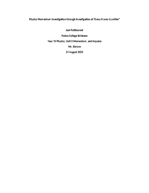 QCAA Psychology IA2 - Psychology IA Student Experiment 3/02/ Table of ...