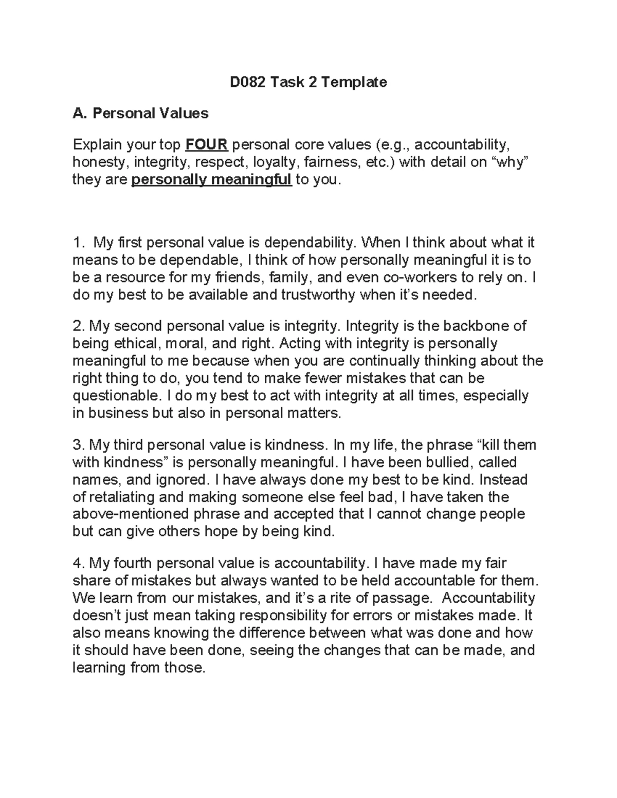 WGU D082 Task 2 - Updated 042021 - D082 Task 2 Template and Tips A ...