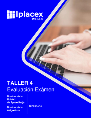 TA EX 7 - construccion - iplacex TALLER 4 / Evaluación Unidad N°1,2 y 3 Nombre de la Unidad ...