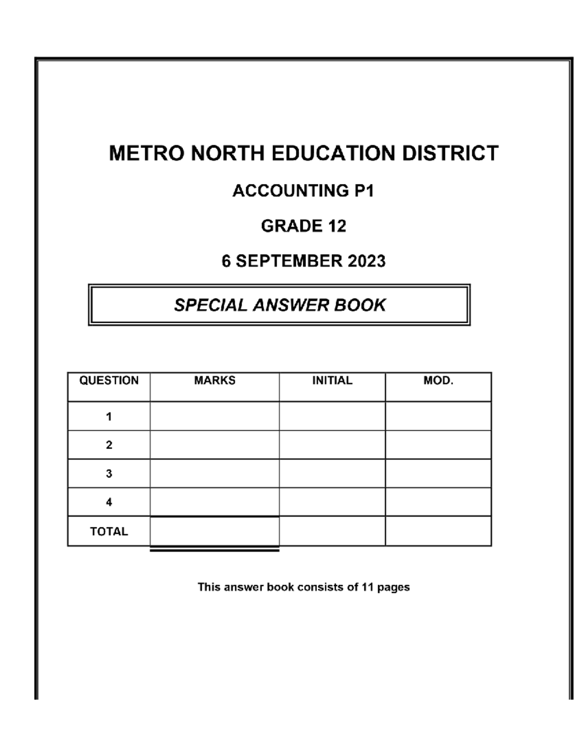 GRADE 12 FINANCIAL ACCOUNTING PAPER 1 ANSWER BOOK - Studocu