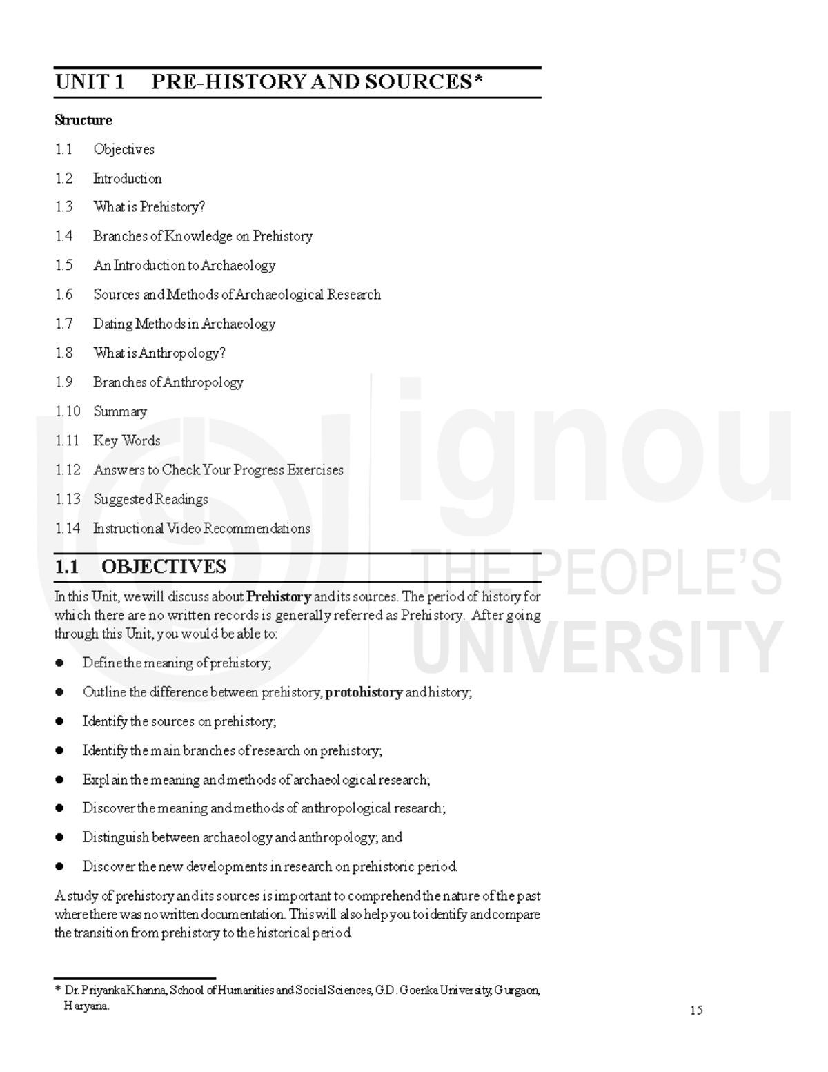 Unit 1: Prehistory and Archaeological Research Methods - Studocu