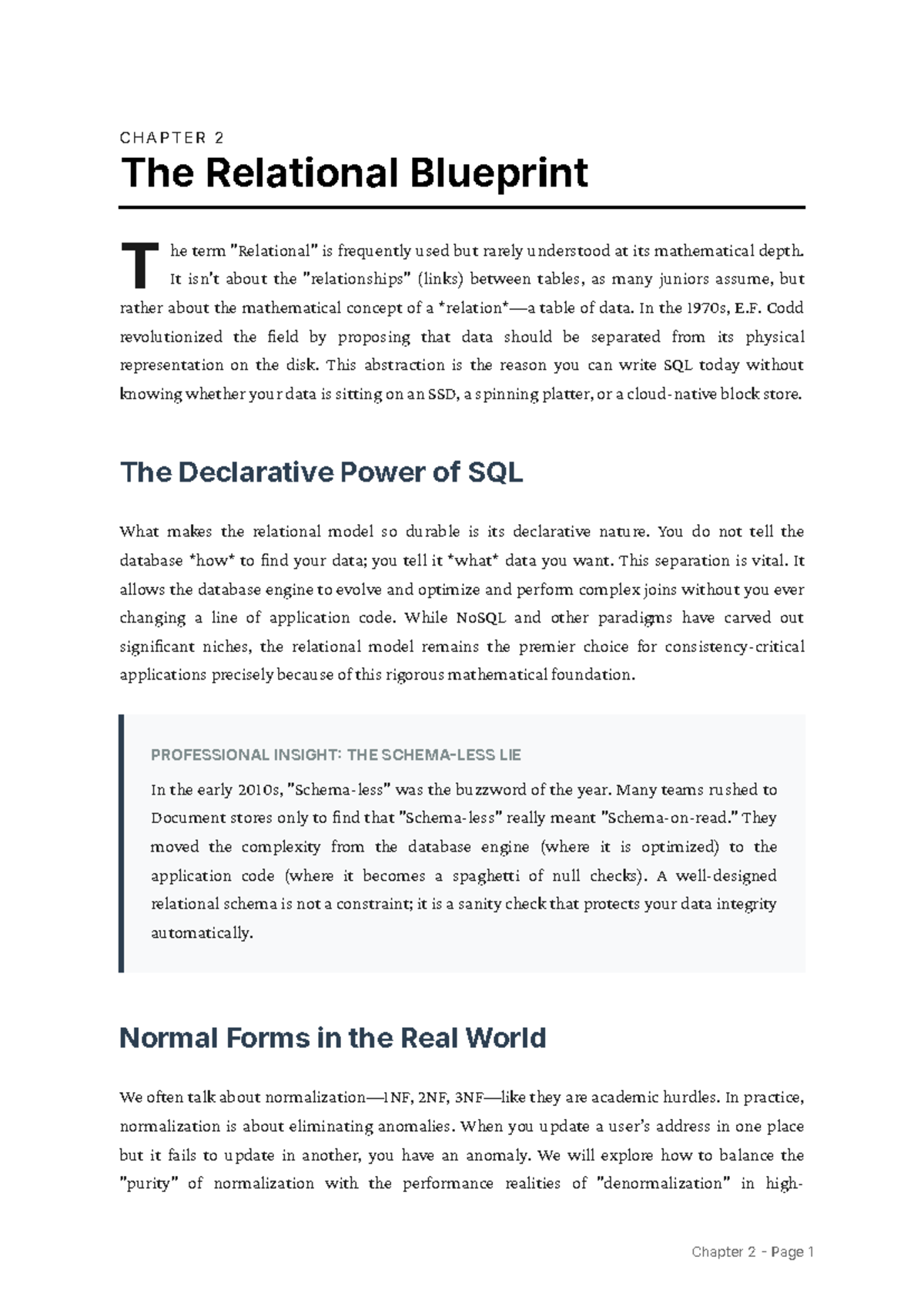 CHAPTER 2: Understanding the Relational Model in SQL - Studocu