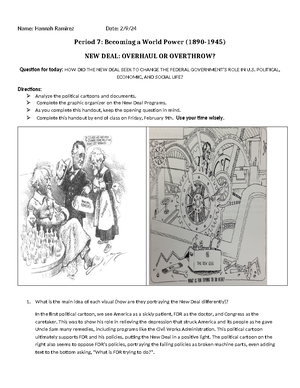 [Solved] A political cartoon shows a man with a shirt labeled FDR ...