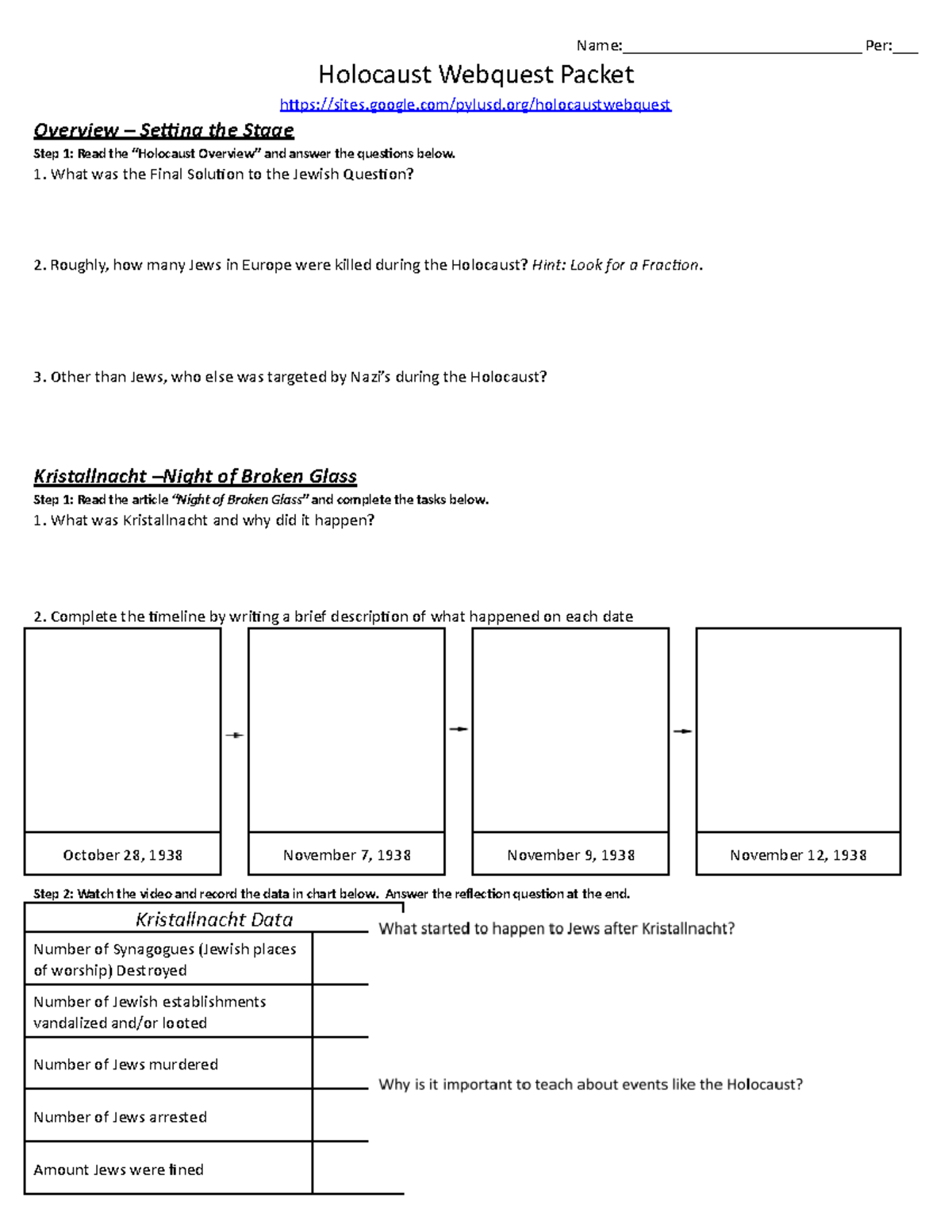 Holocaust Webquest Packet.docx - Google Docs - Name ...