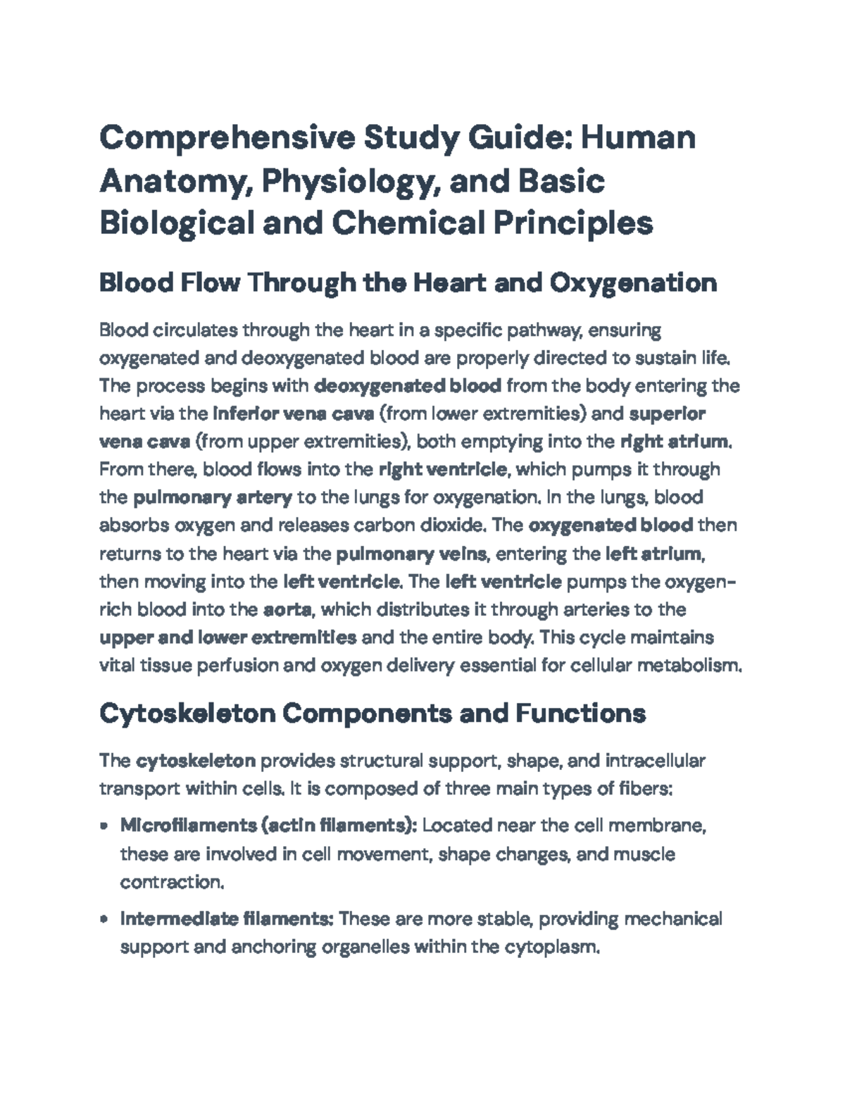 Comprehensive Study Guide for Human Anatomy & Physiology Essentials ...