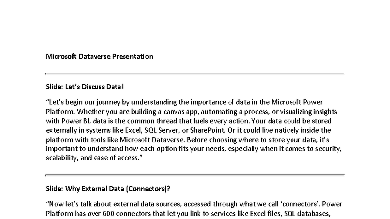 Dataverse - DAYSVERSE - Microsoft Dataverse Presentation Slide: Let’s ...