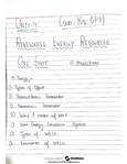 Renewable Energy Resources - AKTU - Studocu