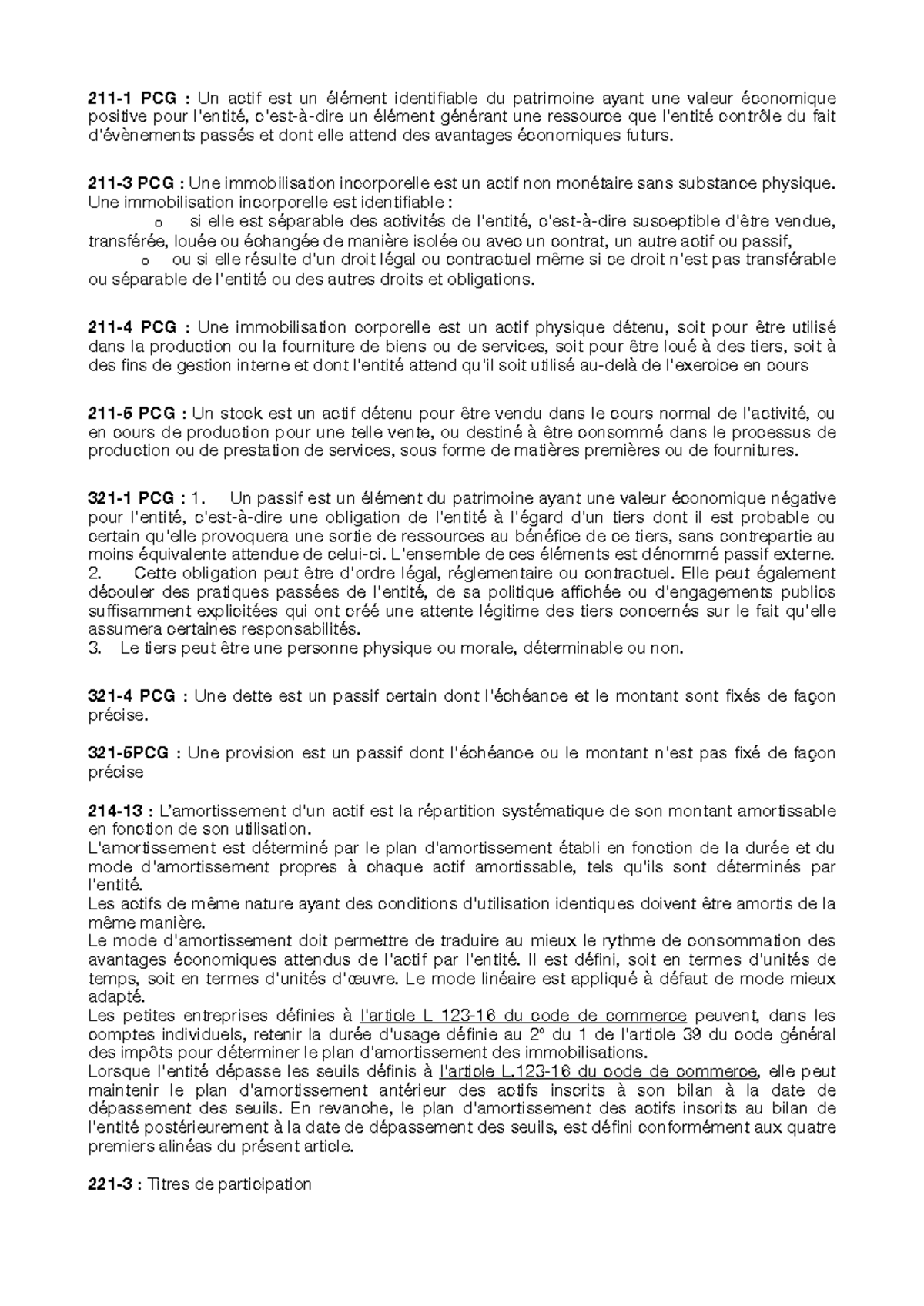 Plan Comptable Général (PCG) : Concepts clés et définitions ...