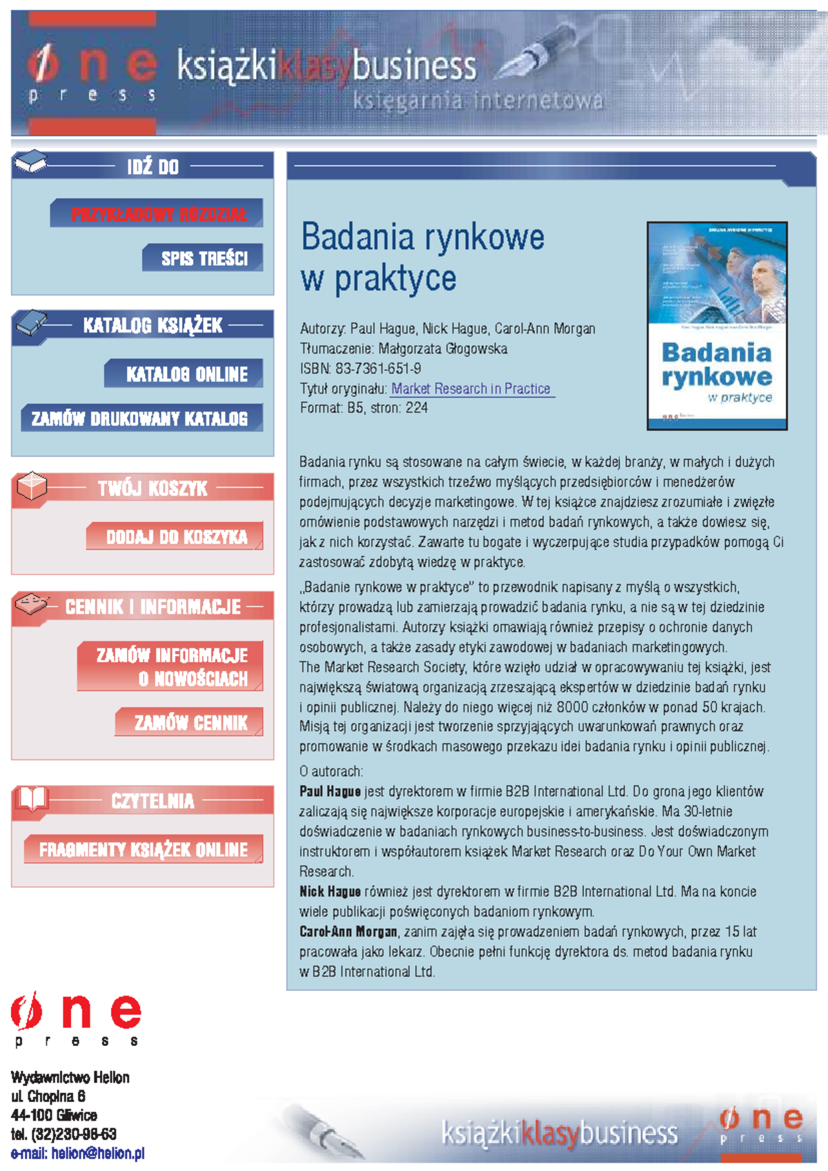 Badania Rynkowe w Praktyce: Przewodnik dla Przedsiębiorców - Studocu