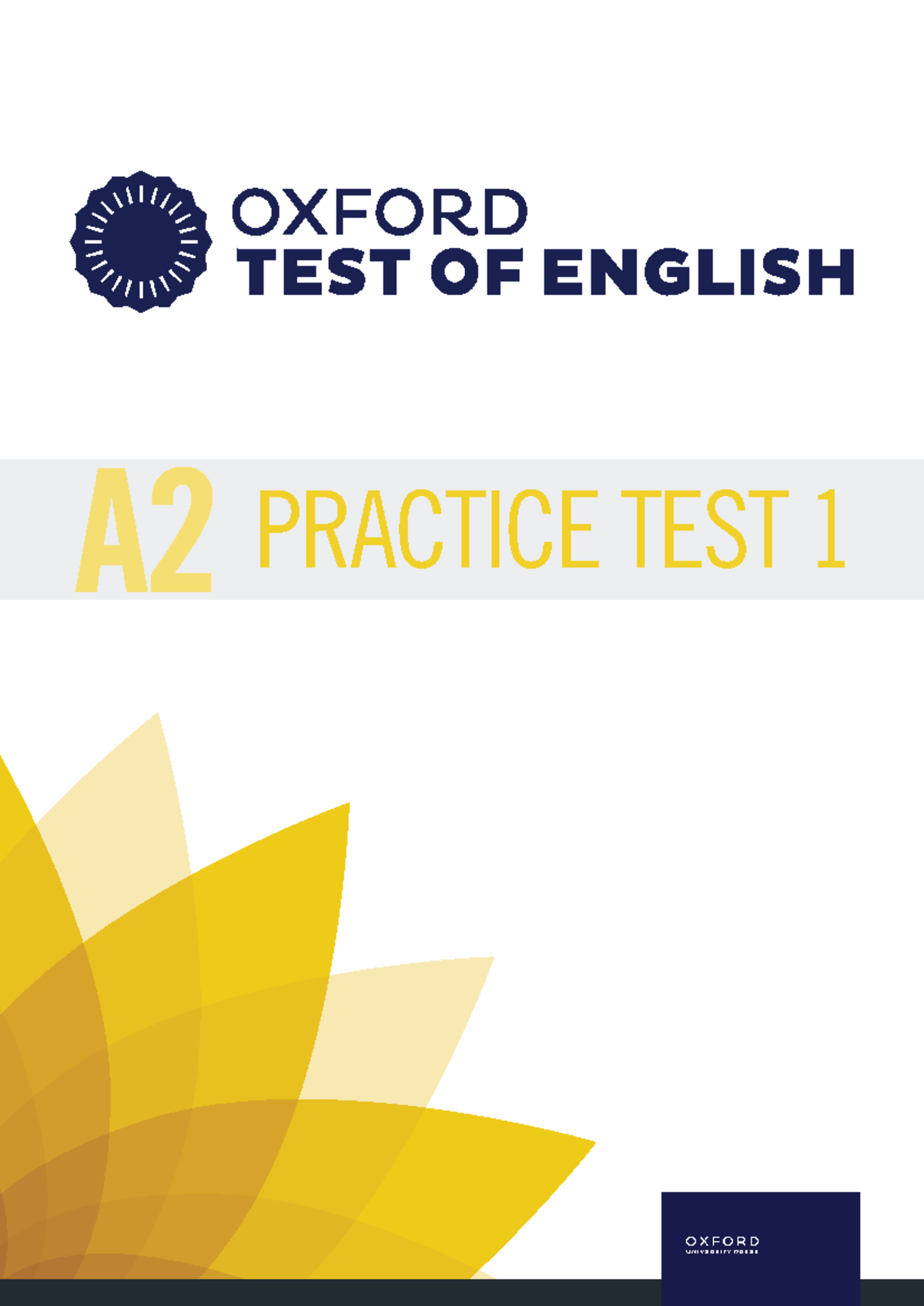 Oxford Test of English A2 Practice Test 1: Speaking, Listening, Reading ...