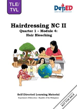 Q1 TVL Hairdressing NC II Module 2 - Hairdressing NC II Quarter 1 ...