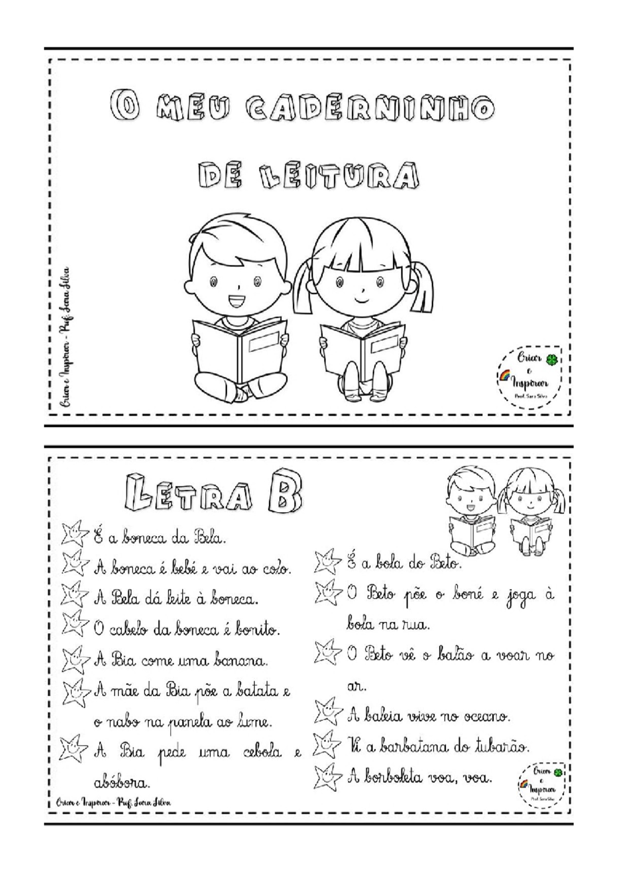 0 MEU CADERNO DE LEITURA 1 - Casos de Leitura Prof. Lara Lilva & Prof ...