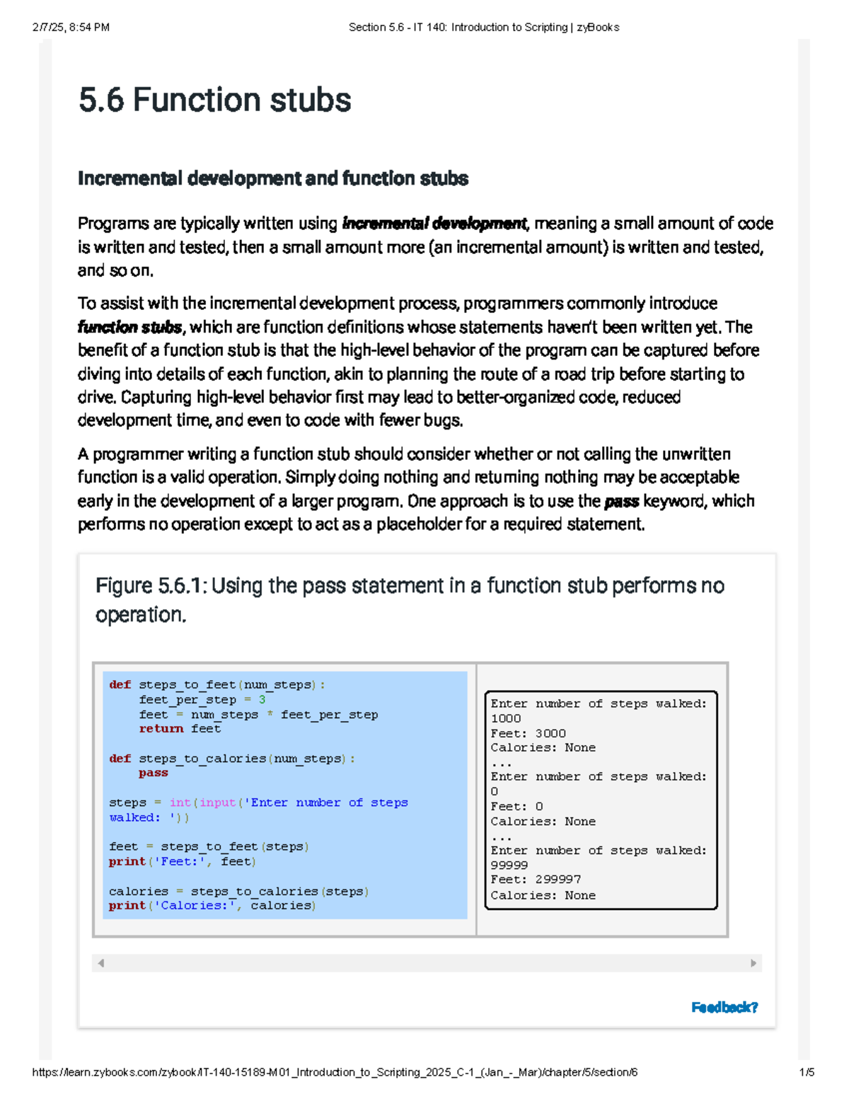 Practice Assignments - 5 Function stubs Incremental development and function stubs Programs are ...