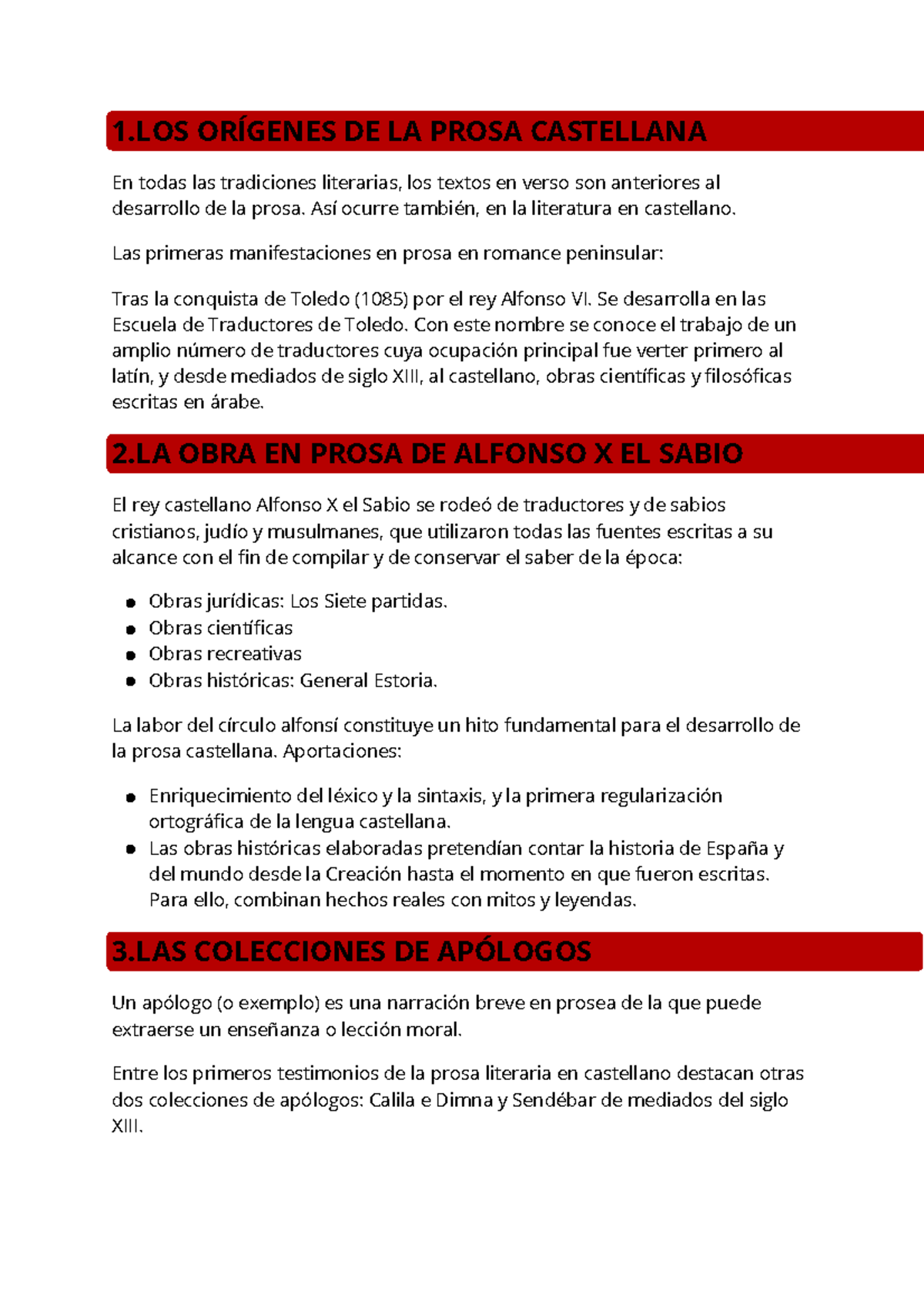 Los Orígenes de la Prosa Castellana y su Evolución en el Renacimiento ...