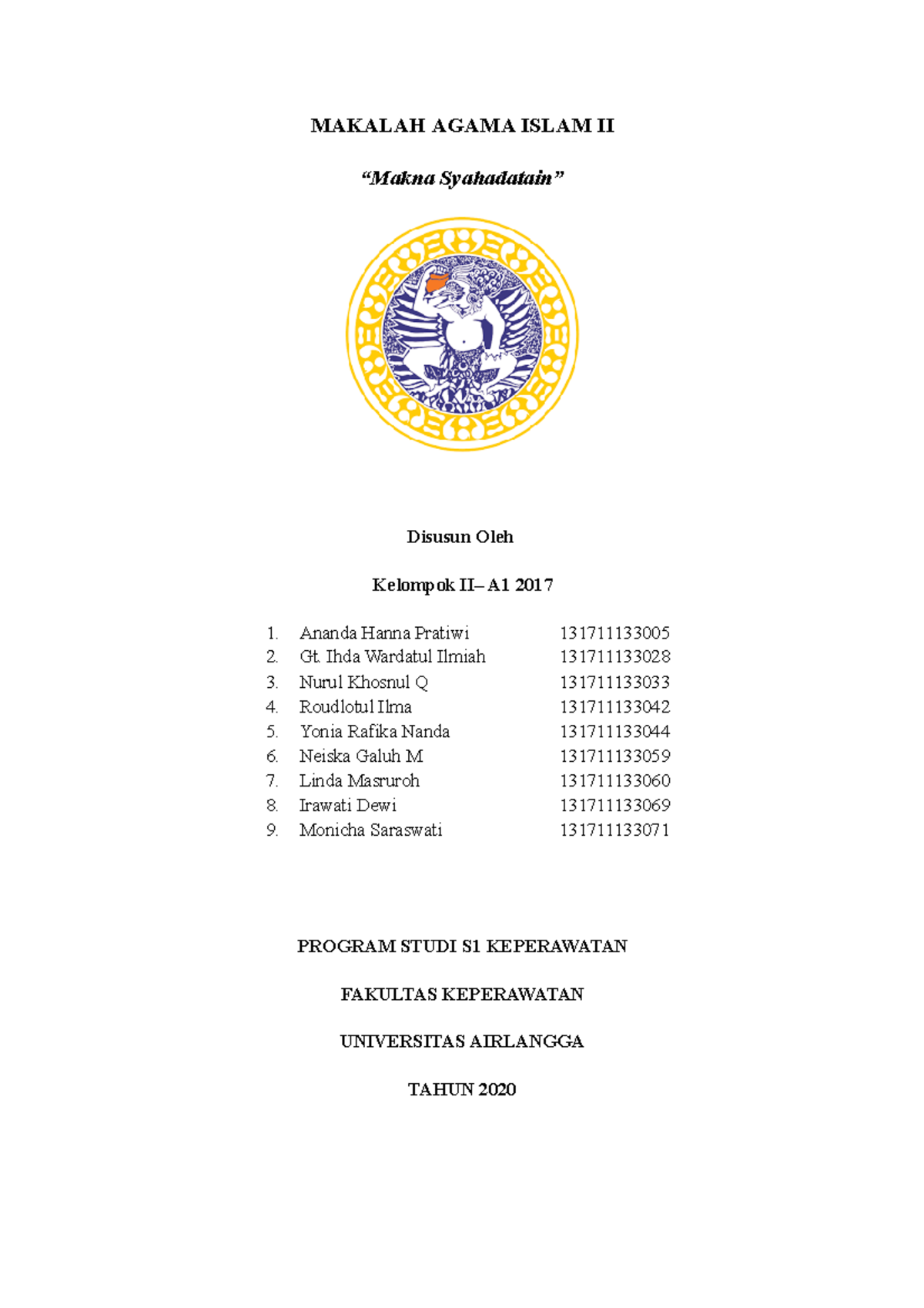 TM 2 SGD2 Makna dan Urgensi Syahadatain dalam Islam - Studocu