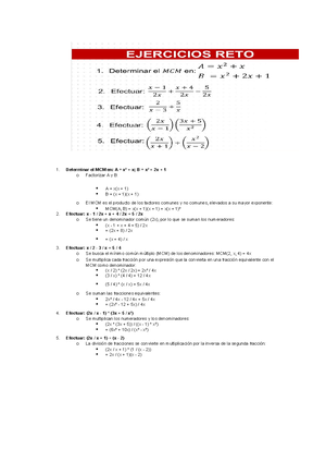 [Solved] Cul es la utilidad del lgebra y las ecuaciones para culminar tus - matematica 1 - Studocu