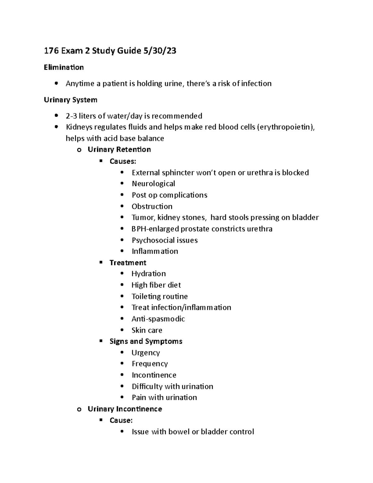 176 EXAM 1 Study Guide: Diabetes Mellitus Overview and Management - Studocu