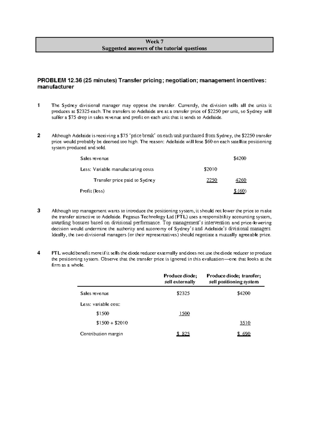 Week 7 tutorial solution - Week 7 Suggested answers of the tutorial ...