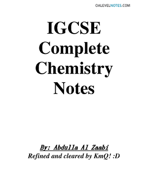 Cambridge International AS A Level Chemistry 9701 Syllabus Overview for ...